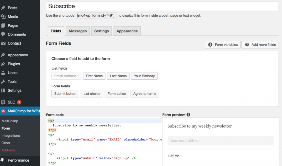 How to create a newsletter subscription form – Berry
