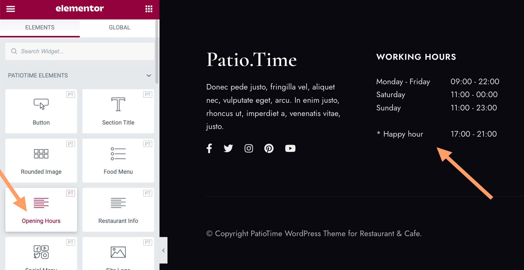 PatioTime Theme Documentation