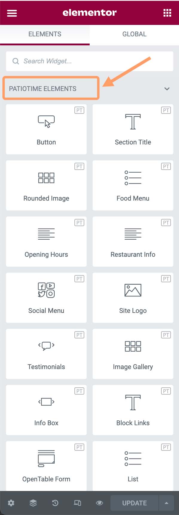 PatioTime Theme Documentation
