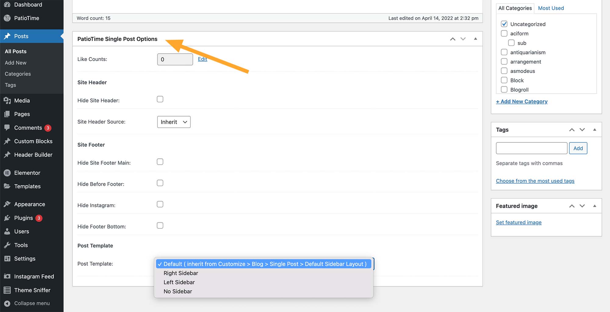 PatioTime Theme Documentation